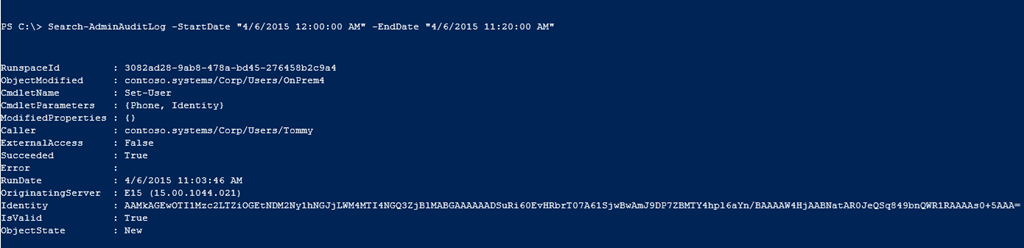 Parsing the Admin Audit Logs with PowerShell | Microsoft Community Hub