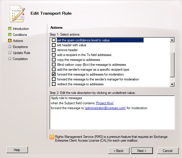 Moderation with transport rules | Microsoft Community Hub