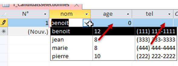 Fill in table fields automatically from dropdown selection | Microsoft ...