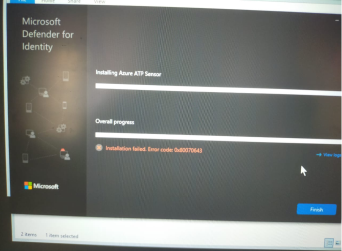 Microsoft Defender for Identity Deployment error code 0x80070643 ...