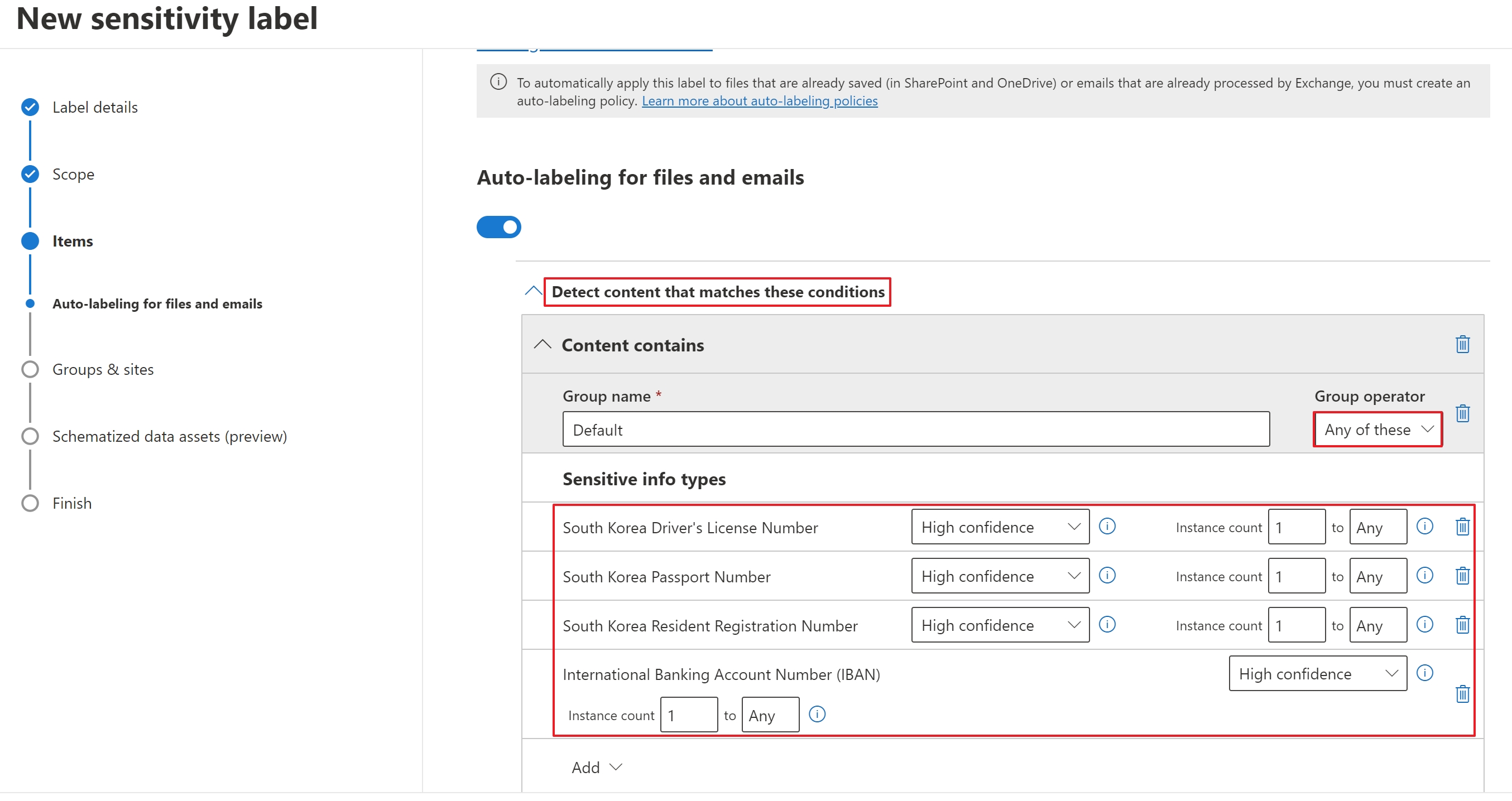 About Setting Auto-labeling with match SITs | Microsoft Community Hub