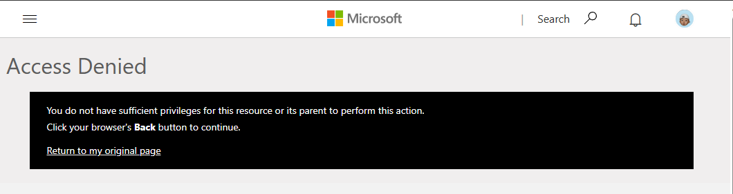 Access Denied | Microsoft Community Hub