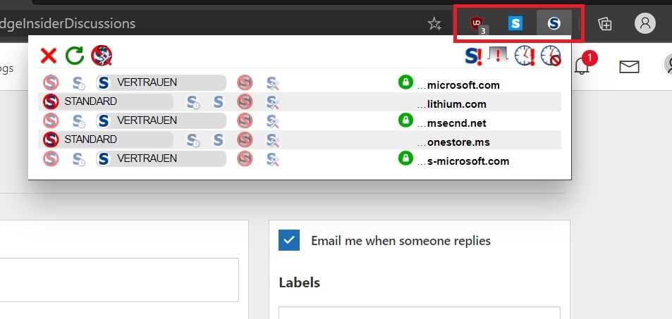 Extension's dropdown menu doesn't close when clicking the extension's icon | Microsoft Community Hub