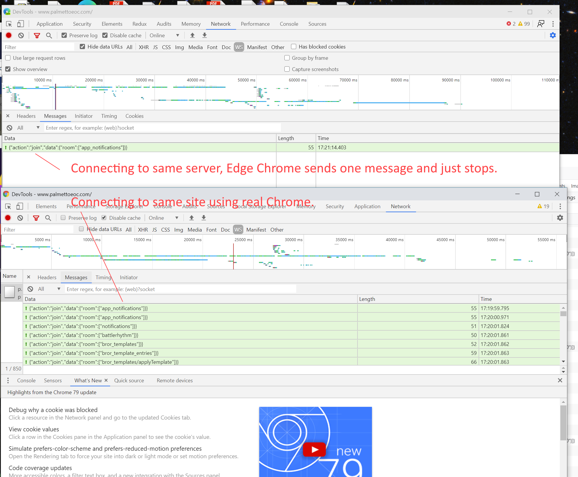Problems with Websockets in Version 81.0.381.0 | Microsoft Community Hub