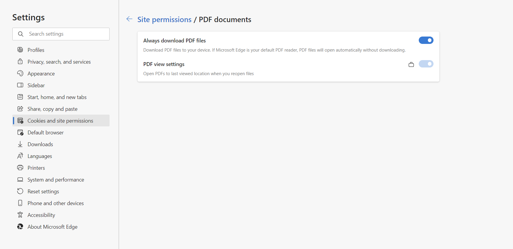 Always download PDF files forces open in edge as opposed to other ...