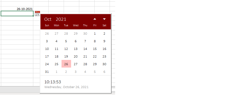 Popup calendar for Excel Online | Microsoft Community Hub