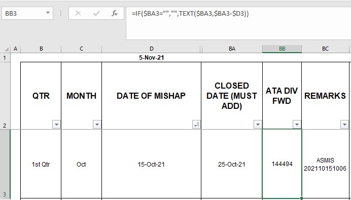 Excel date issue (days between 2 dates) | Microsoft Community Hub