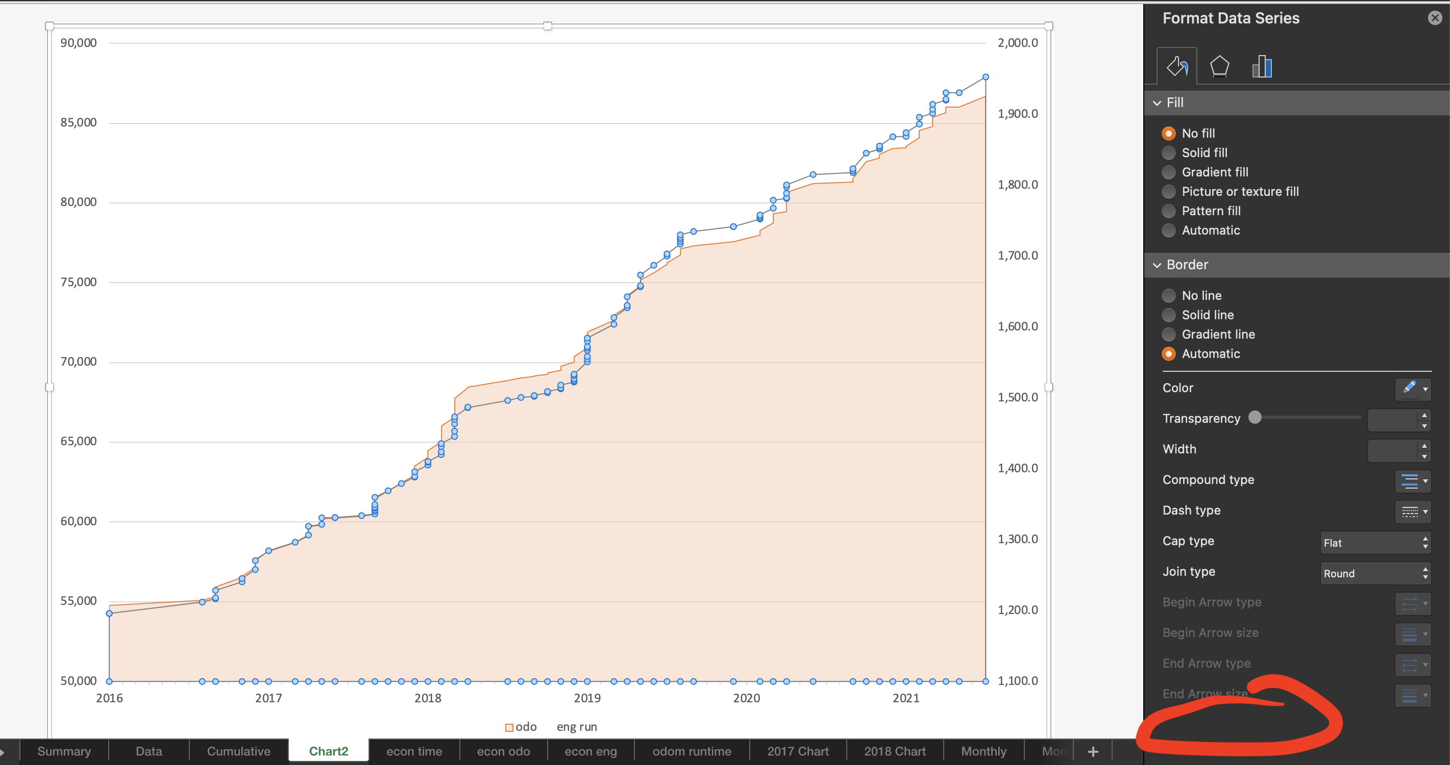 smooth line missing | Microsoft Community Hub