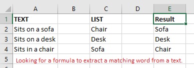 Find a word in a cell from a list of words | Microsoft Community Hub