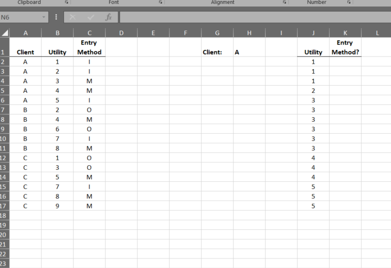 Pulling from a third row based on matching criteria from two rows to ...