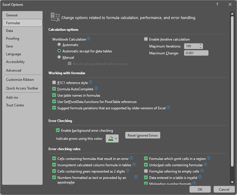 How To Stop Ctrl Shift V From Periodically Recalculating All Data Tables Microsoft