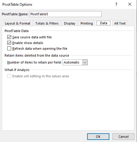 , Excel Pivot Table not showing 'Show Detail' | Microsoft Community Hub