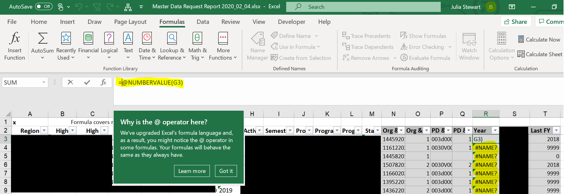 Implicit Intersection Operator Breaking Formulas Microsoft Community Hub