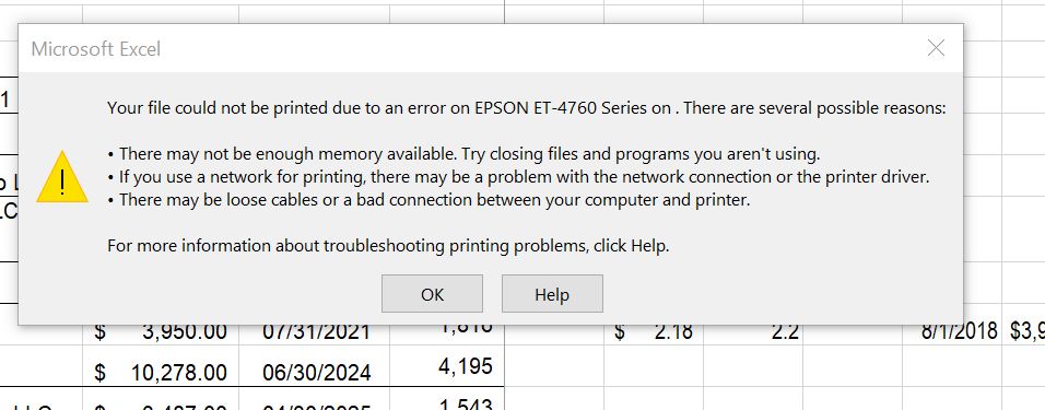 excel printing issues | Microsoft Community Hub