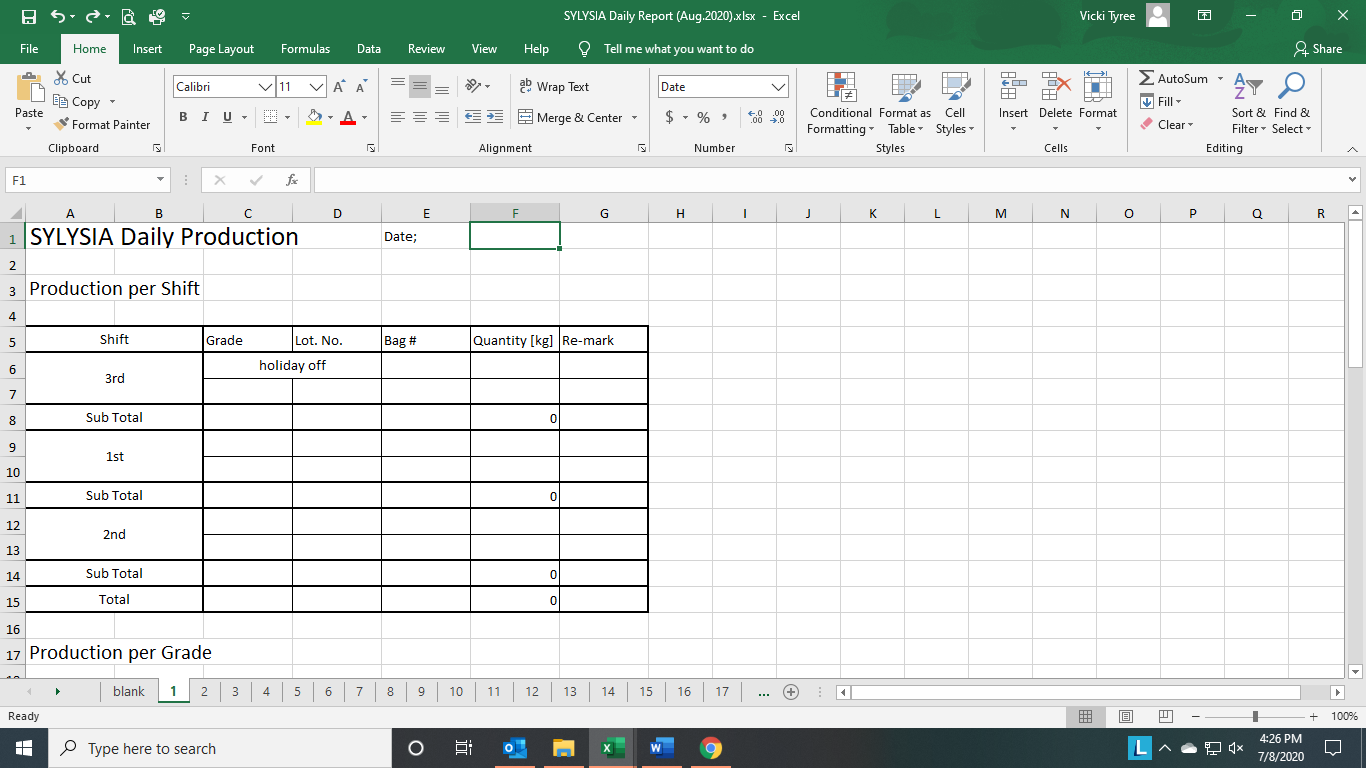 Entering a date on multiple sheets automatically | Microsoft Community Hub