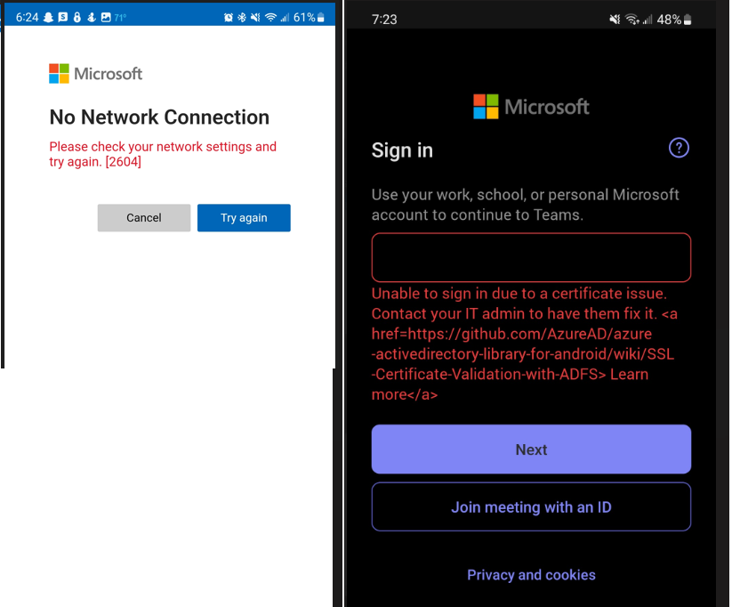 Can no longer register Android devices via MAM | Microsoft Community Hub