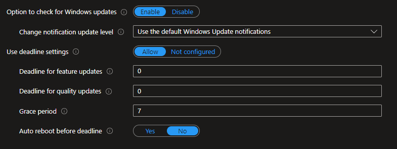 Intune Update Ring settings not working as expected, what am I doing ...
