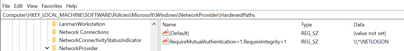 Security Baseline 23h2 Issue With Hardened Unc Paths Microsoft
