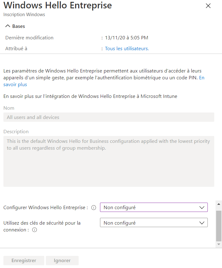 Can't Disable Default Windows Hello for Business Policy | Microsoft ...