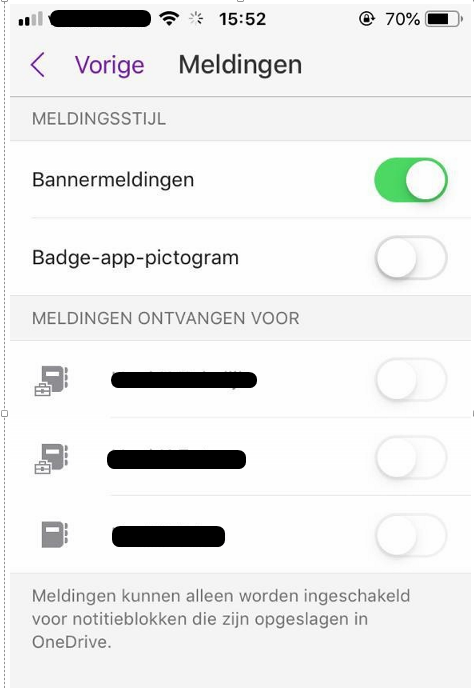 OneNote on iOS - notifications | Microsoft Community Hub