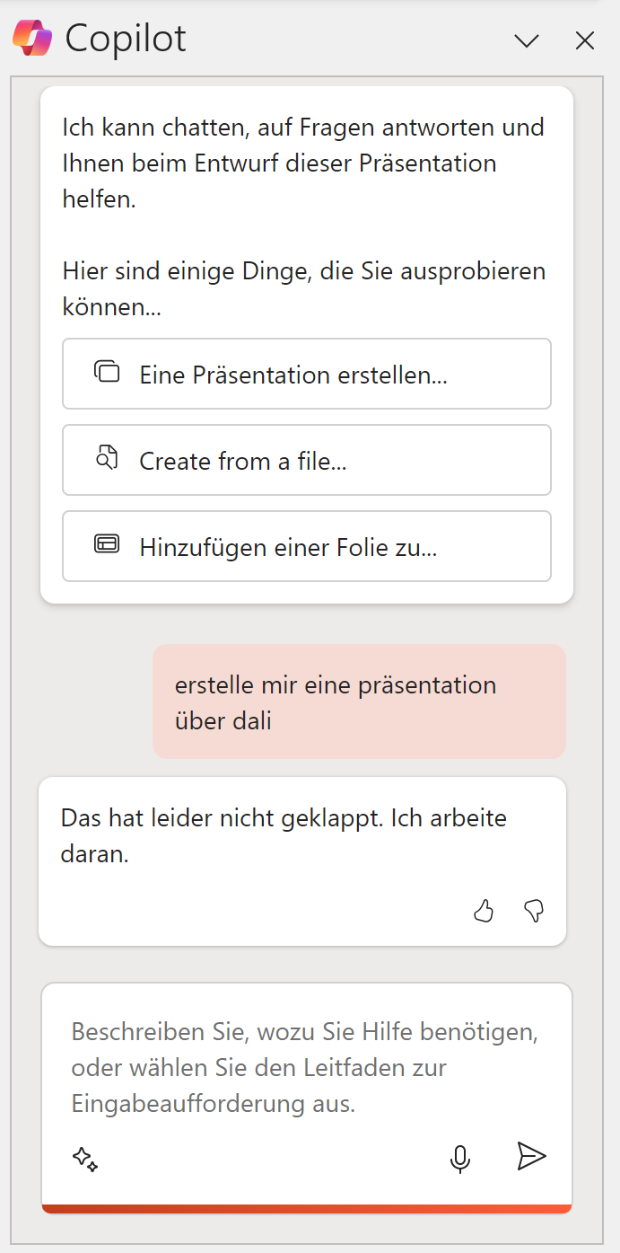 Copilot Not working in PowerPoint | Microsoft Community Hub