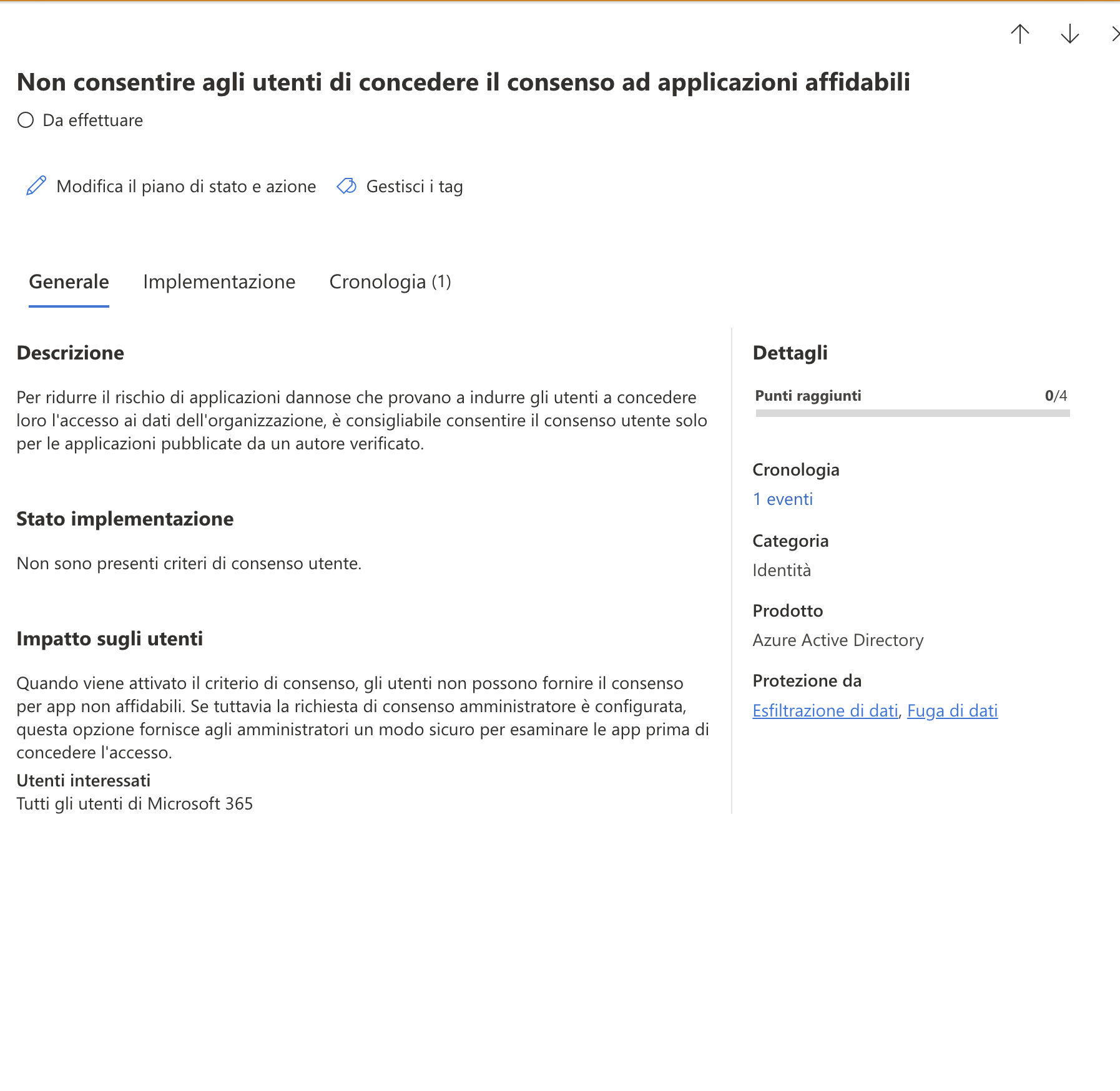 Secure Score - Do not allow users to grant consent to trusted ...