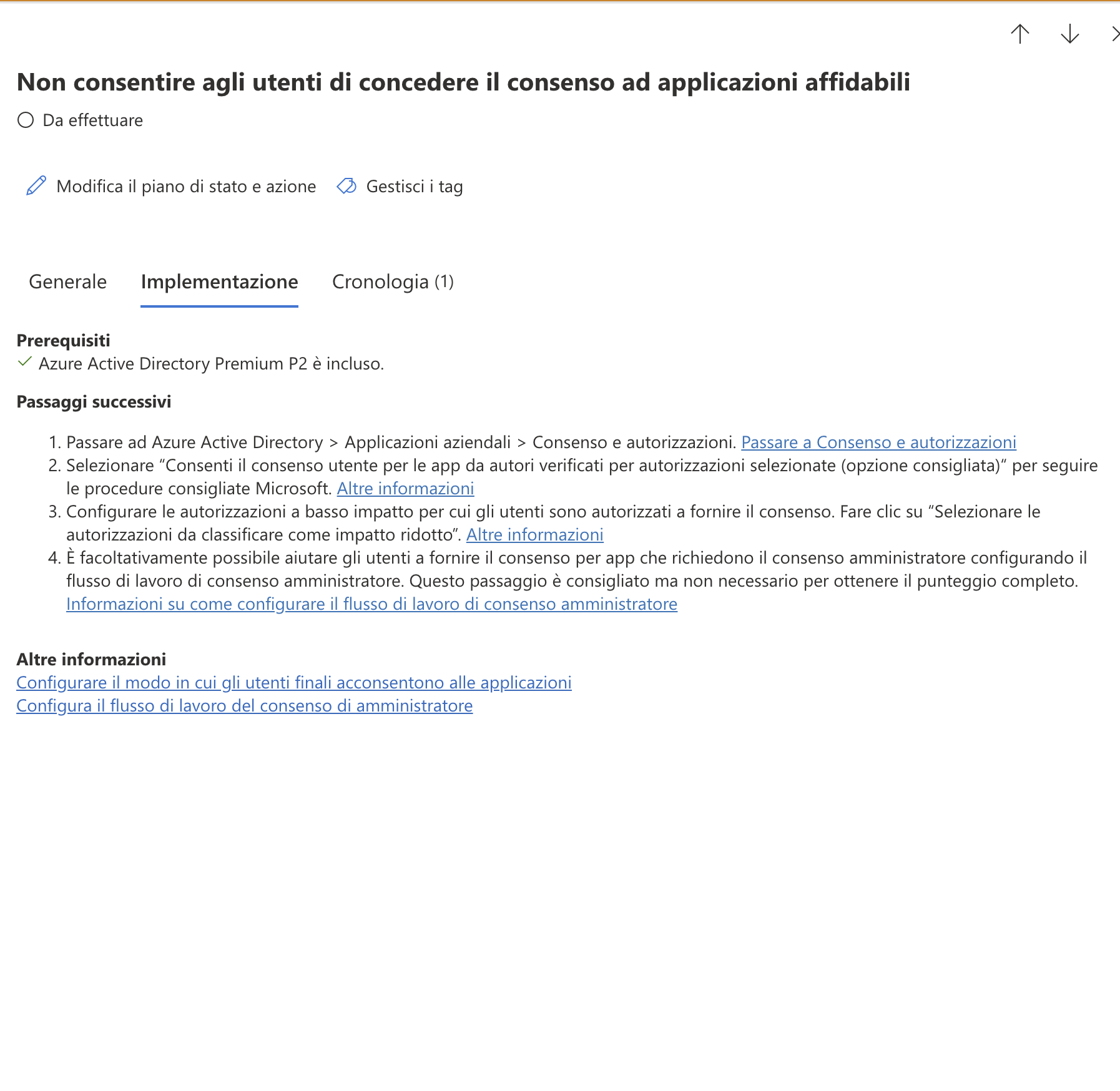 Secure Score - Do not allow users to grant consent to trusted ...