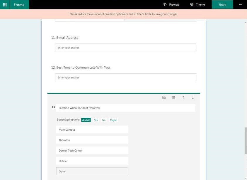 Have microsoft published the limitations on Forms? | Microsoft ...