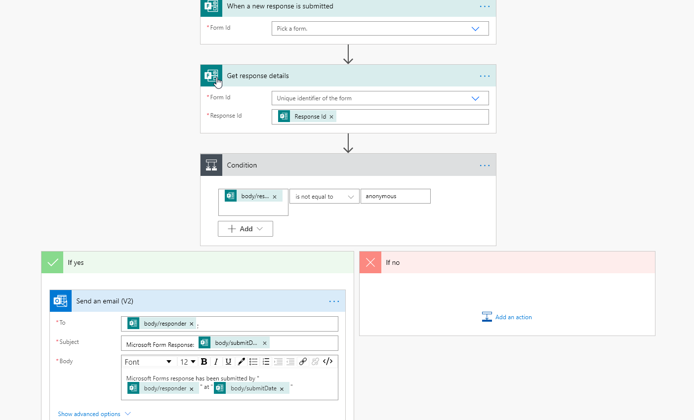 Custom Automatic Email Responses in Forms using Flow | Microsoft ...