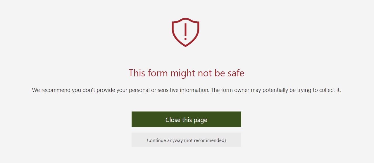 microsoft form missing