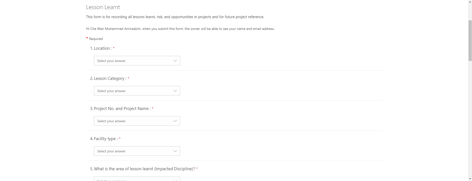 microsoft forms missing questions
