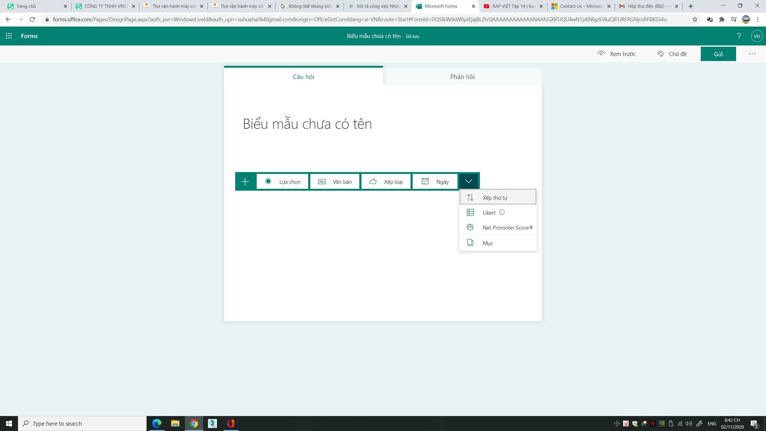 Cannot See Upload File Option When Add New Question In Microsoft
