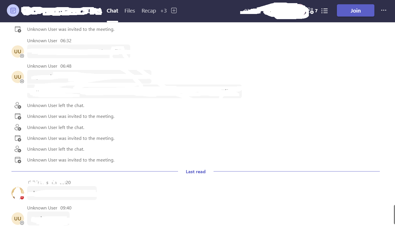 Teams User names are not displayed with desktop app teams and shown as Unknown user | Microsoft ...