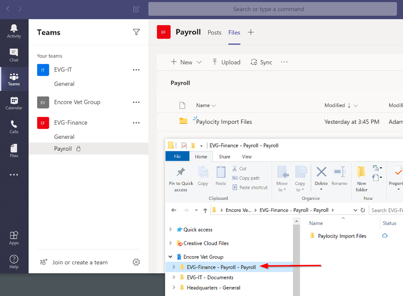Private channel - sync to explorer doubles the site name | Microsoft ...