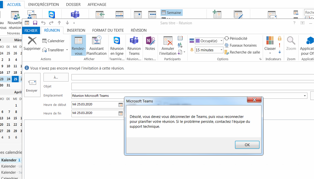 Issue with integration of Teams in Outlook 2013 | Microsoft Community Hub
