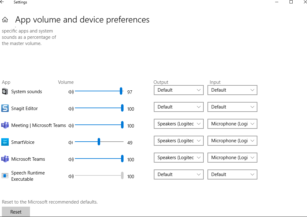 Volume fircibly adjusted on each call start | Microsoft Community Hub