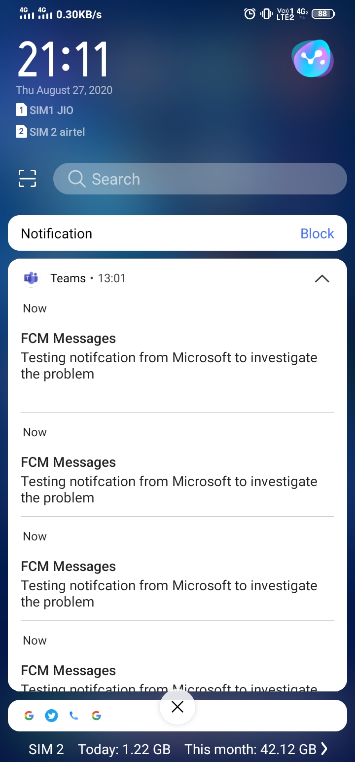 FCM Message Notification: MS Teams | Microsoft Community Hub