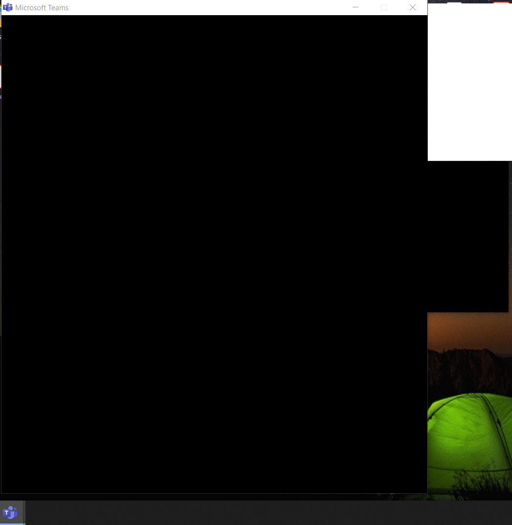 Microsoft Teams Black screen | Microsoft Community Hub