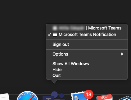 I can't switch back to Teams chat with Alt+Tab on Mac | Microsoft ...