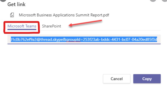 Unable to Get Link for MS Teams directly, getting SharePoint instead ...