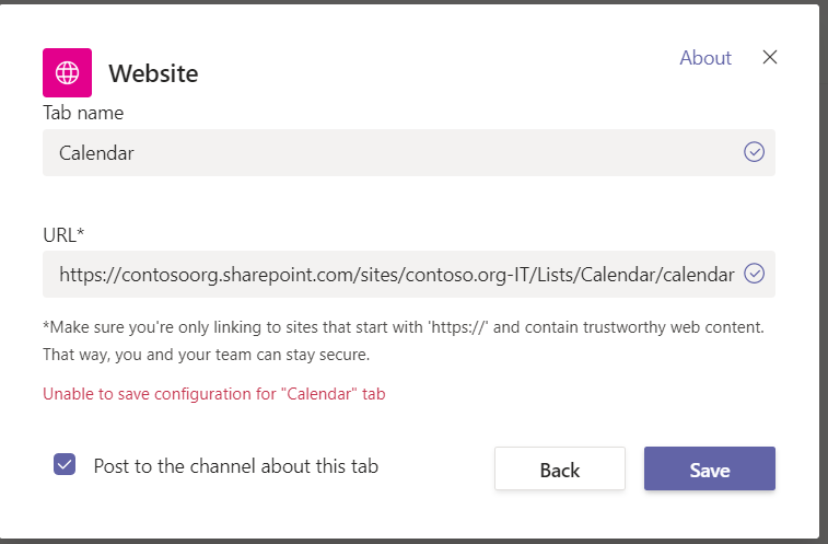 Cannot add tab in Teams | Microsoft Community Hub