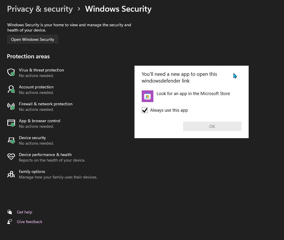 Windows Defender issue | Microsoft Community Hub