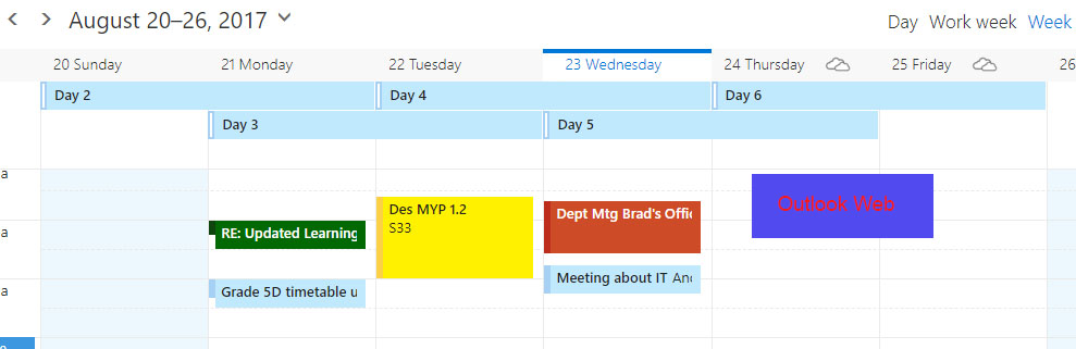 Outlook shared Calendar > All day events spans two days | Microsoft ...