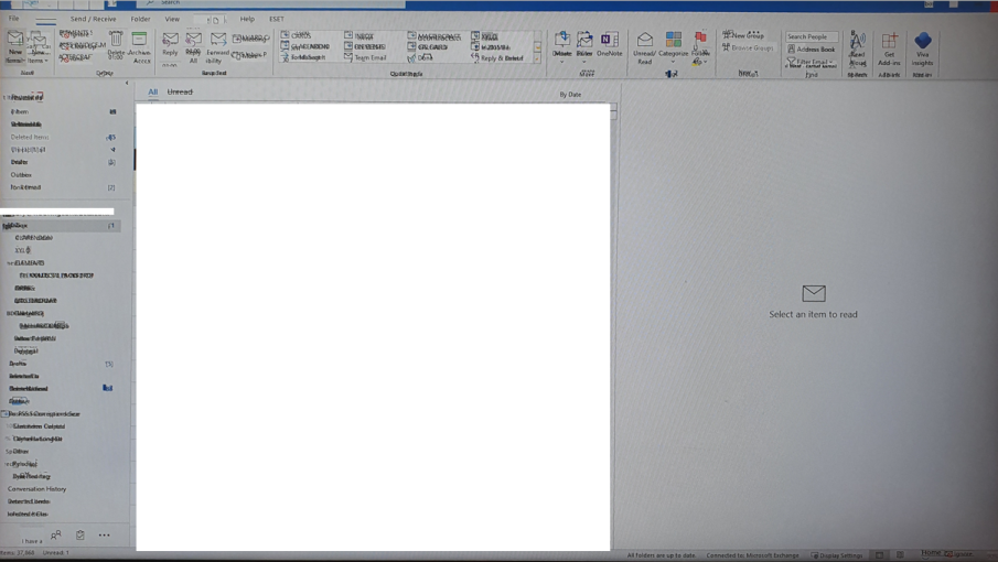 Outlooks folder and ribbon plane visual bug | Microsoft Community Hub