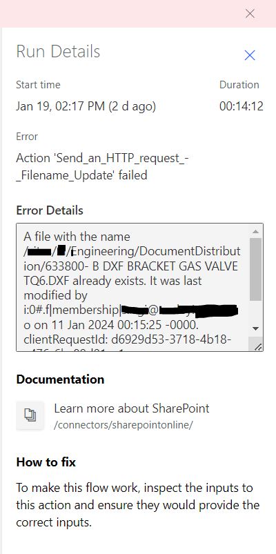 File renaming step in flow is failing - says file name already exists ...
