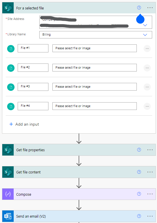 Manual Trigger File Input Attach to an Email - I have tried everything ...
