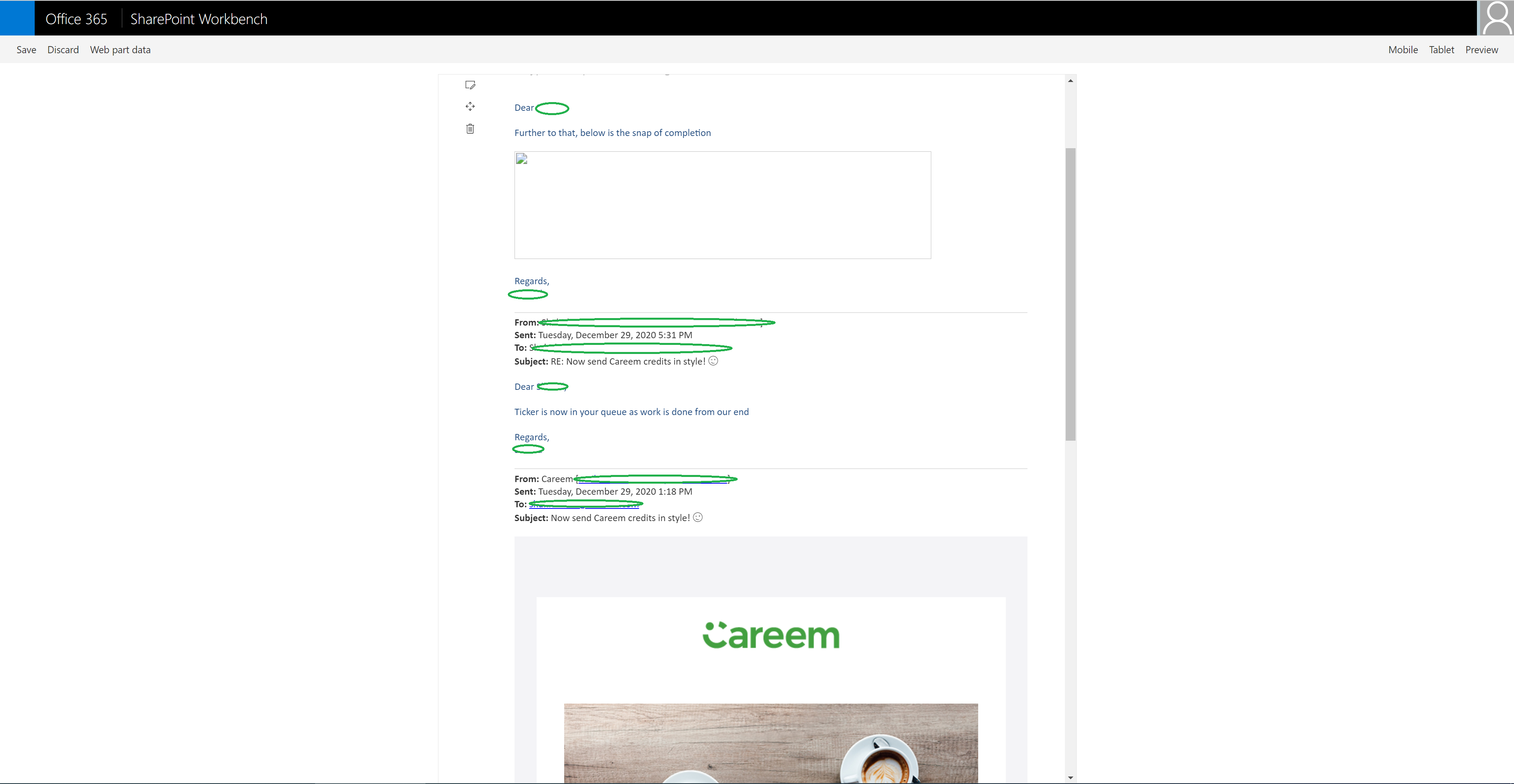 Convert EML files to HTML pages and render in SPFx webpart | Microsoft ...
