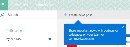 Create News Post appeared on SharePoint Home | Microsoft Community Hub