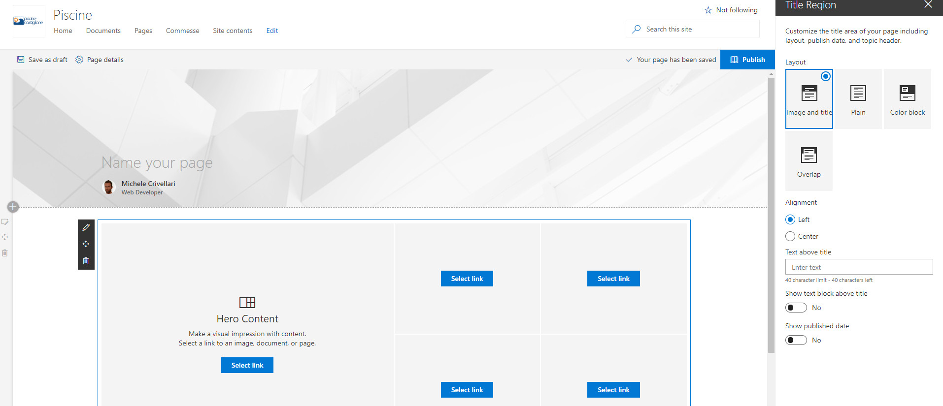 Modern Pages updates - Header Issue | Microsoft Community Hub