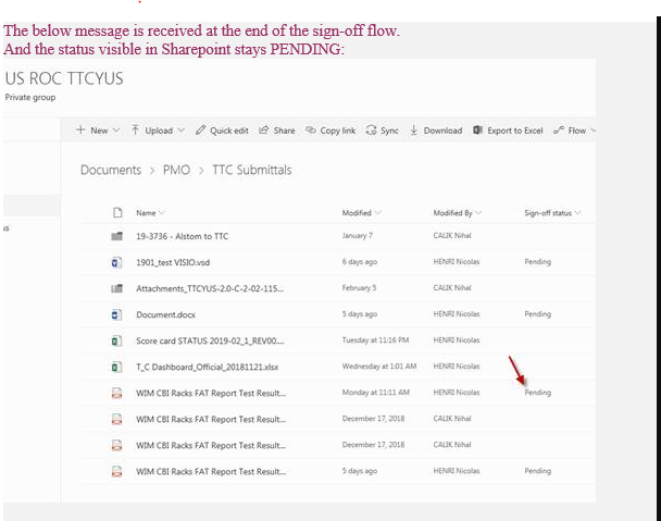 regarding pending status showing on SharePoint online | Microsoft ...
